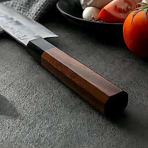 Dawdle 8 inch Chef's Knife Japanese knife High Carbon Stainless Steel Sharp Kitchen knife Cooking Knife Professional Chefs Knife for Kitchen Sushi Knife With Sheath