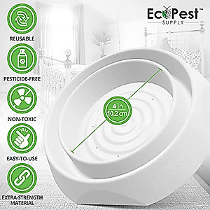 Bed Bug Interceptors - Combo Pack (White) | Bed Bug Blocker (Pro) and Bed Bug Blocker (XL) Interceptor Traps - Packs of 4 | Monitor, Detector, and Trap for Bed Bugs