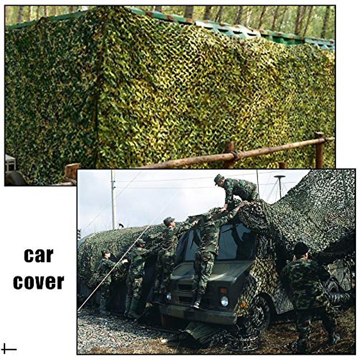 FullLit Camo Netting, Camouflage Netting, Hunting Blind Camo Net, Army Party Decorations, Sunshade Fence Nets, Lightweight, Bulk Roll, Mesh, Great for Camping, Shooting, Photograph, Car Cover, Outdoor