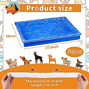 50 Pieces Cage Liners for Small Animals Disposable Hamster Tray Liner Clear Plastic Box Liner Leak Proof Guinea Pig Cage Liner Bag Litter Toilet Film for Rabbit Bunny Hamster Hedgehog Cage