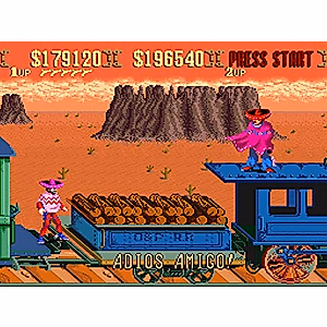 Sunset Riders (Super Nintendo, SNES) - Reproduction Video Game Cartridge