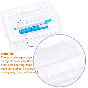 New brothread 40 Brother Colors 500m Each Embroidery Machine Thread with Clear Plastic Storage Box for Embroidery Sewing Machine