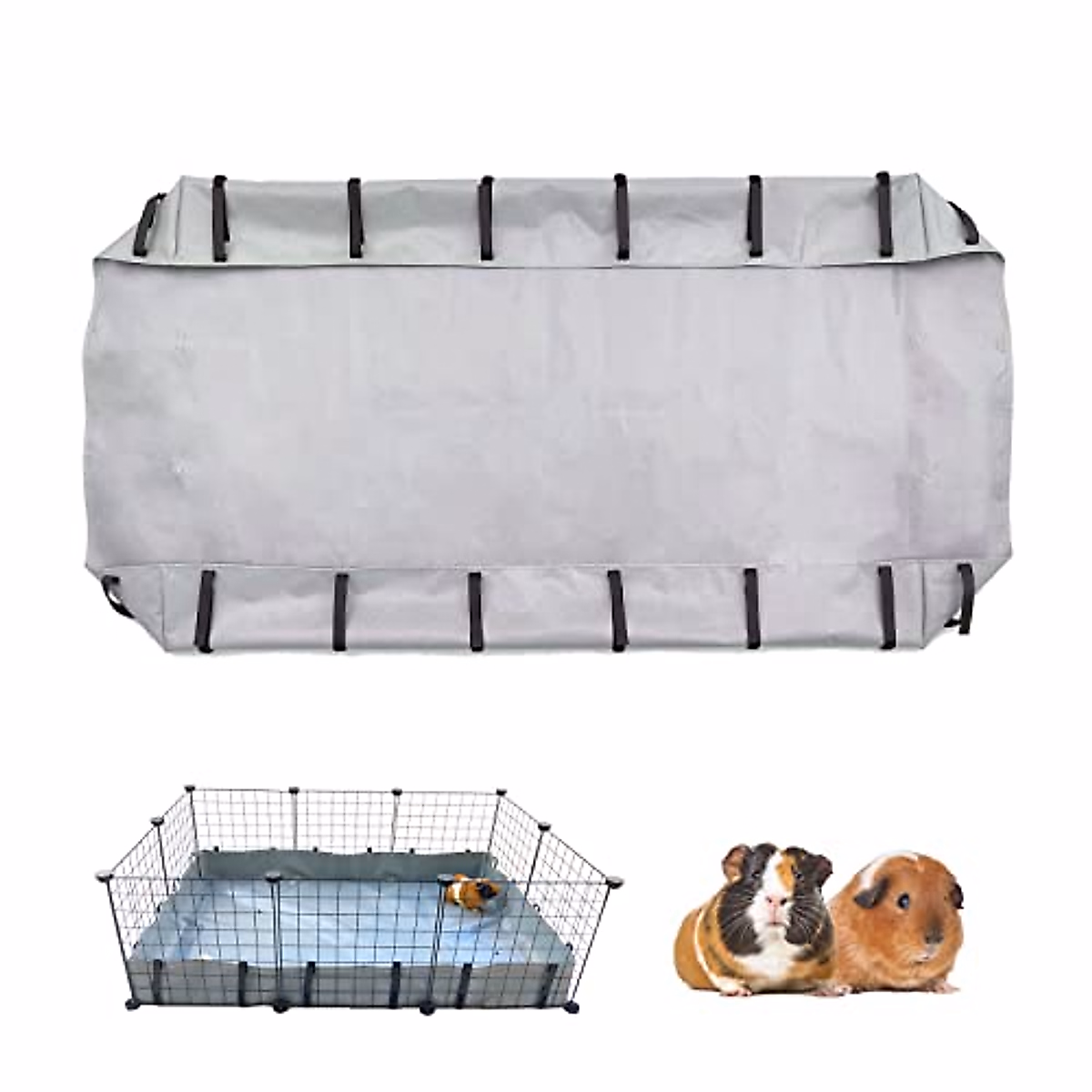 DOZZOPET Guinea Pig Cage Bottom for C & C Grids Habitat, Waterproof and Washable Liner Base for Rabbits,Chinchillas,Ferrets and Other Small Animals Pet (Upgrade-27 x 42")