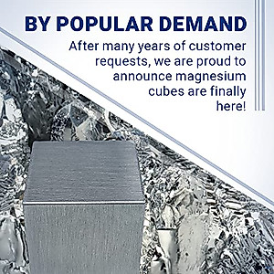 4" Magnesium Cube - Biggest Size