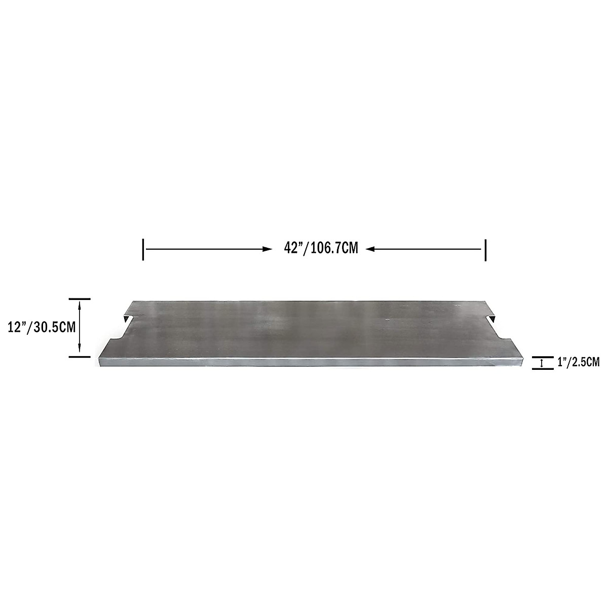 Elementi Granville 60 Inch Rectangular Concrete Natural Gas Fire Pit Table + 42 Inch Stainless Steel Fire Pit Cover + Tempered Glass Wind Screen Guard