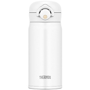 Thermos JNR-351 MTWH Water Bottle, Vacuum Insulated Travel Mug, 11.8 fl oz (350 ml), Matte White