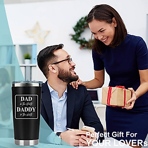 Dad In The Streets Daddy In The Sheets Tumbler 20 Oz - First Father s Day Gifts For New Dad, Godfather - Gift For First Time Dad, Grandpa, Papa - Dad To Be Gifts For 1st Time Dad, Expectant Father