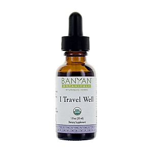 Banyan Botanicals I Travel Well Liquid Extract, USDA Organic, Ayurvedic Herbal Formula Designed To Support The Body's Natural Ability To Adapt To The Stresses Of Travel Including Changes In Time Zone.
