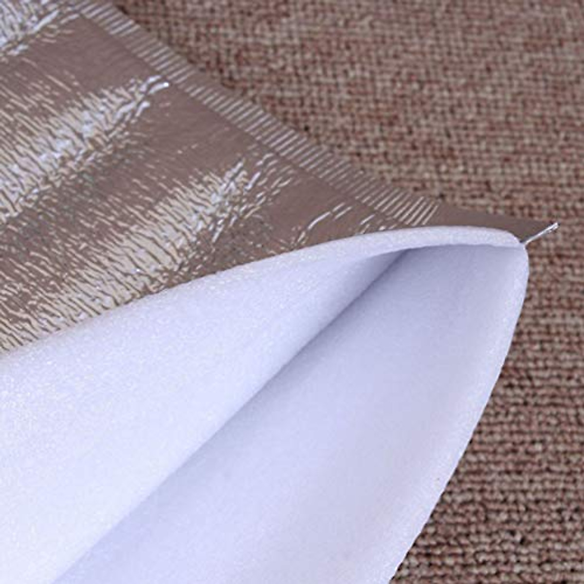 50 Pcs Disposable Food Thermal Pouches Hot Cold Insulation Food Bags Take out Aluminum Foil Food Shipping Pouches for Picnic Camping Store (20x20cm)