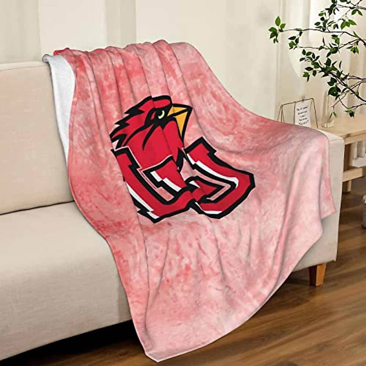 Lamar University Flannel Throw Blanket, 40x60 Inches Soft Blanket for Couch, Cozy, Warm ，All Season.