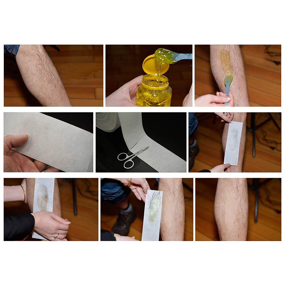 XICHEN 100Yards White large roll non-woven hair removal roll paper disposable beeswax hair removal special paper, underarm/hand/leg/bikini part Body Hair Removal