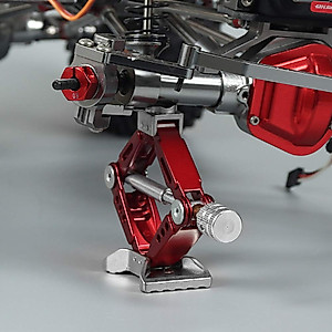DKKY 1/10 RC Scale Jack Height Stands Adjustable Simulation Jack Tool Compatible with TRX-4 Axial SCX10 Wraith Tamiya CC01 RC4WD D90 1/10 RC Crawler Car