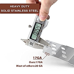 QuliMetal Stainless Steel Flavor Bars and Heat Deflector for Weber Genesis 300 Series Grills (2011-2016), 17GA, Stainless Steel, Replacements for Weber 7620 7621 65505 7622