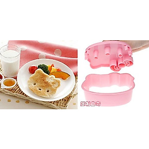 Hello Kitty PNB1 Pan, 商品サイズ(約) ・枠用抜き型:110X127X35mm ・顔用抜き型:95X113X35mm, mulch