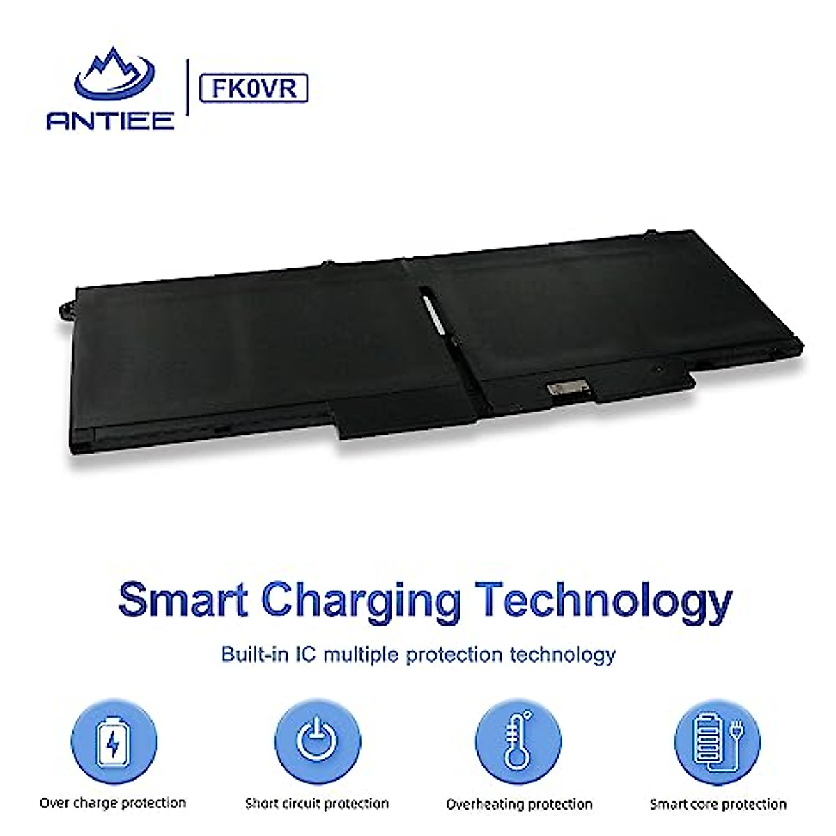 ANTIEE FK0VR Laptop Battery for Dell Latitude 7330 7430 7530 5330 P133G P133G002 P134G002 P134G P135G P135G002 P136G Series 0HFN8K HFN8K 08H6WD 8H6WD 08P81K 8P81K 0PX0GF PX0GF FKOVR 15.2V 58Wh