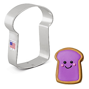 Slice of Bread Cookie Cutter 3.75" Made in USA by Ann Clark