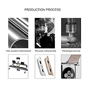 OMECKY Connectors Compatible with Apple Watch Band Adapter, Three Colors (3 Pack)