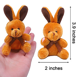 Elcoho 12-Pack Easter Plush Bunnies - Stuffed Animal Toys, Egg Fillers, Party Favors