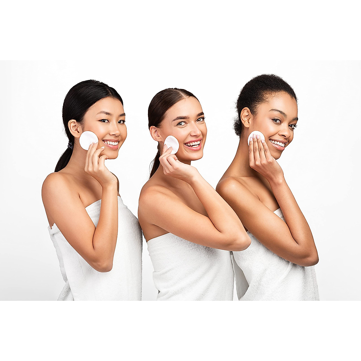 SoulSation Organic Cotton Rounds, 400 Count - Makeup Remover Pads for Face, Lint-Free