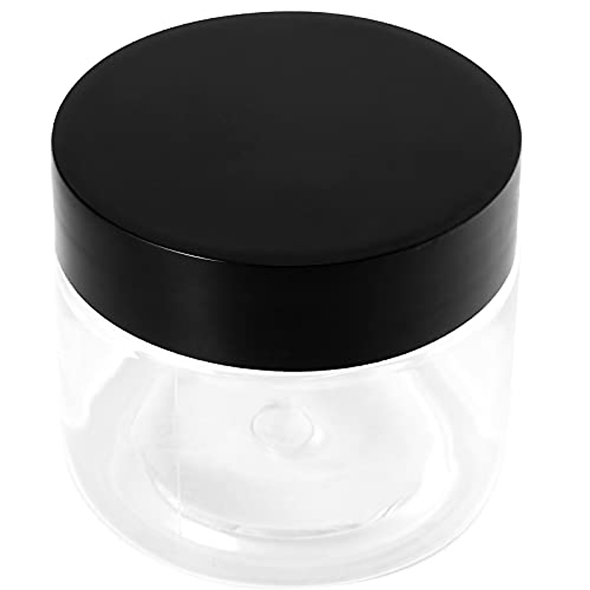DIKNAAM 68 Pack 2 OZ Clear Plastic Jars with Lids, Empty Slime Storage Containers, BPA-free, Plastic Round Storage Jars for Slime, Cream, Cosmetic, Paint and Glitter