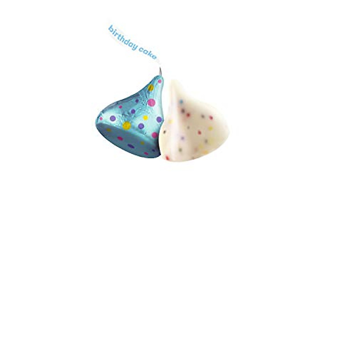 HERSHEY'S KISSES Birthday Cake Flavored Creme with Sprinkles Candy, Individually Wrapped, 10 oz Share Pack