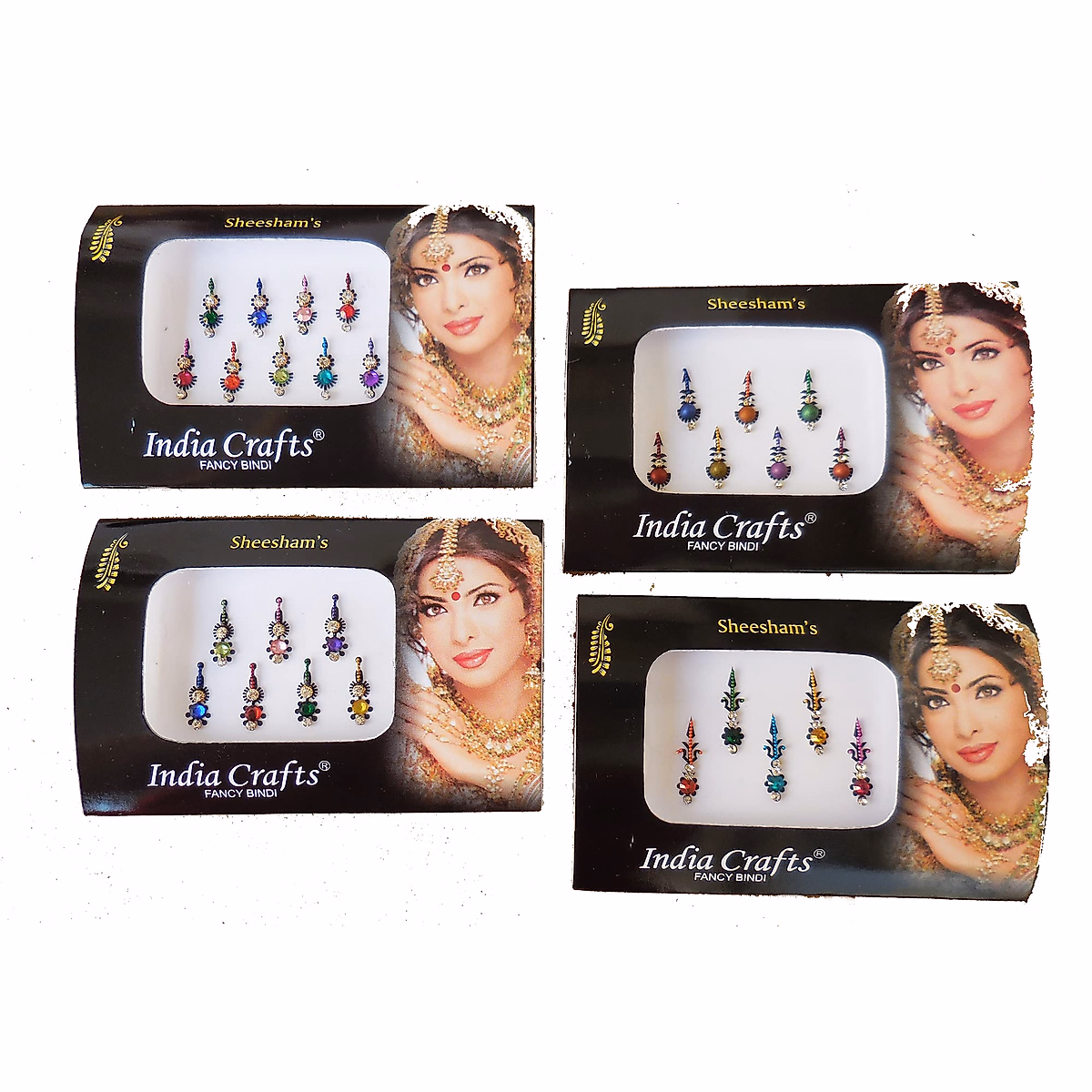 6 Different Bindi Packs Mix n Match Face Jewels Bollywood Stickers Indian Bindi