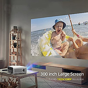 CXDTBH Led Projector Full Videoprojecteur 7500 Lumens Projektor 4k Video Beamer Mobile Phone Projetcor for Home Cinema
