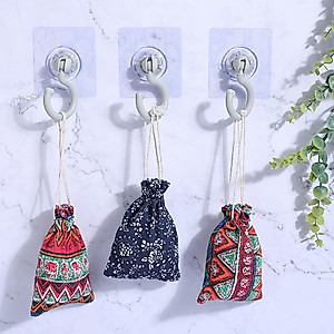 GORGECRAFT 6Pcs 360°Rotating Self Adhesive Ceiling Hooks Wall Sticky Hook Plastic Gainsboro Utility Rotatable Heavy Duty Swivel Hook Hangers for Kitchen Bathroom Home and Office Hanging Key Coat Towel