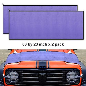 UCINNOVATE 2pcs Microfiber Towels Cleaning, Scratch-Free, Super Absorbent Drying Cleaning Cloth for Car, Boat, Pet Drying, Household Cleaning(63" x 23")