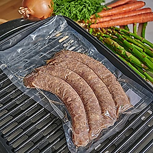 PouchWorth 1,000 PCS Clear 8 inch x 12 inch Quart, 3 mil Vacuum Chamber Bags Great for Food Vac Storage