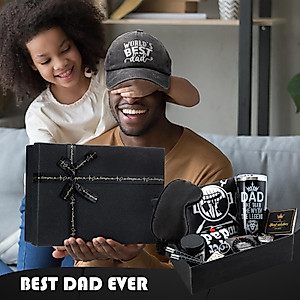 Breling Fathers Gift Gifts for Dad Best Dad Gifts Christmas Gifts For Dad Bulk Gifts Set for Dad Include Tumbler Blanket Etc. Total 14 Pcs Gifts for Dad