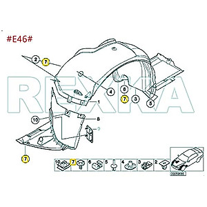 Rexka 50 pcs M4.8-1.61 x 16mm Hex Head Sems Screws for BMW Wheel Arch Trim Underfloor Coating Rear Trim Cover Underhood Shield 07147129160 E46 E60 E63 E66 E70 E82 E83 E90 07-14-7-129-160