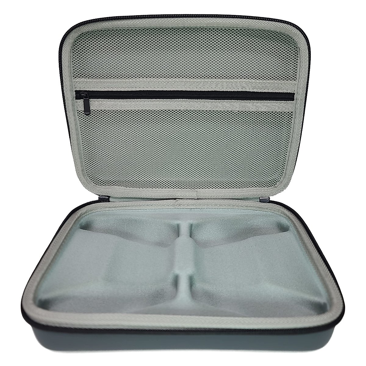 PS5 Console Controller Case, Dual DualSense Protective Hard Shell, Playstation 5 Two Controllers Travel Carrying Bag with Room for Cable Cord and Accessories (Gray)
