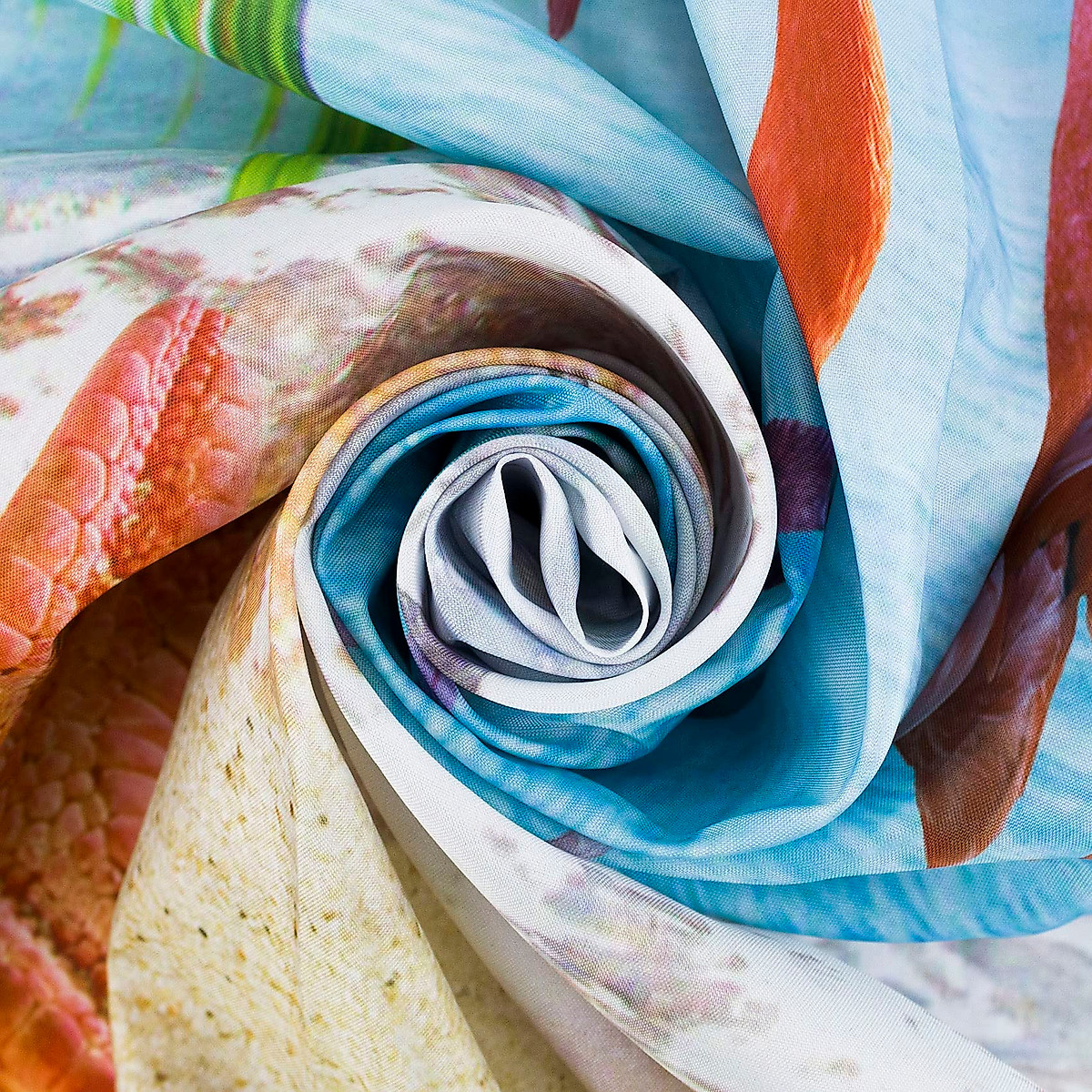 Summer Ocean Beach Shower Curtain for Bathroom Funny Pink Flamingo and Starfish with Seashell Coastal Bathroom Shower Curtains with Hooks, Tropical Palm Leaf Bathroom Curtains Shower Set 60x72 inch