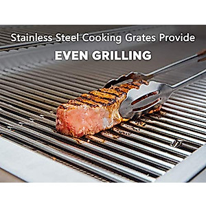 Uniflasy Replacement Parts Burner Heat Plate Cooking Grates for Nexgrill 720-0882A Evolution Infrared Plus 5-Burner Gas Grill Stainless Steel Repair Part kit for Nexgrill Cooking Grid with Side Burner