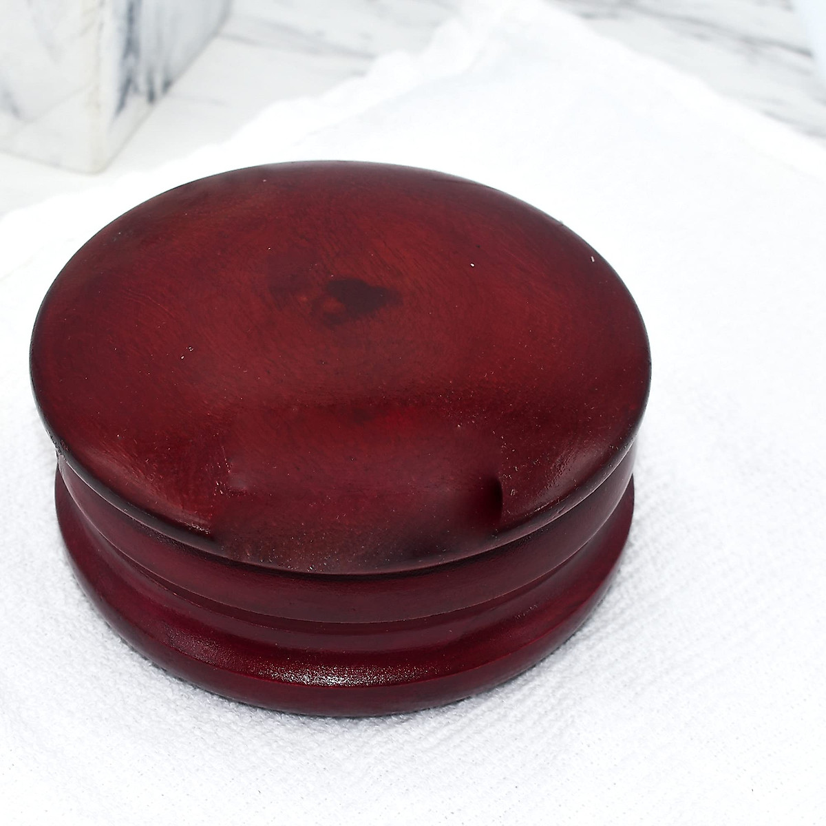 Parker Genuine Dark Mango Wood Shaving Soap Bowl - High Lustre Finish