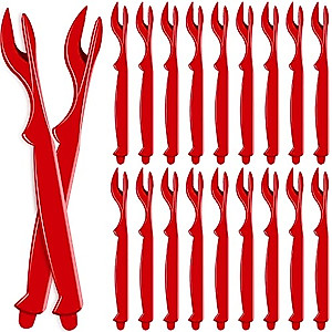 20Pcs Crab Legs Crackers - Crackers Picks Tools Set for Lobster, Crab, Crawfish, Prawns, Shrimp, Easy Opener Shellfish picks knife, Seafood Tools with Bag