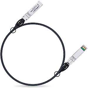 1.25G SFP Twinax Cable, Gigabit Direct Attach Copper(DAC) Passive Cable, 1m (3.28ft), for Cisco SFP-H1GB-CU1M, Ubiquiti, Fortinet, Netgear, D-Link, Supermicro, and More