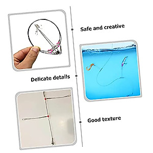 Sosoport Rotary Tool 50 Pcs Wire baits Rotating Stand Outdoor Accessories Outdoor Lines Leader Wires Leading Lines Professional Lines Leader Line 7c Fishing Bait