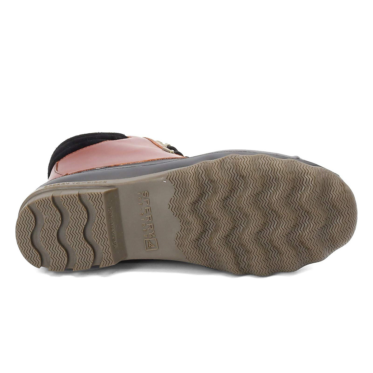 Sperry Mens Footwear Men's Avenue Duck Boot, Black/Amaretto, 10