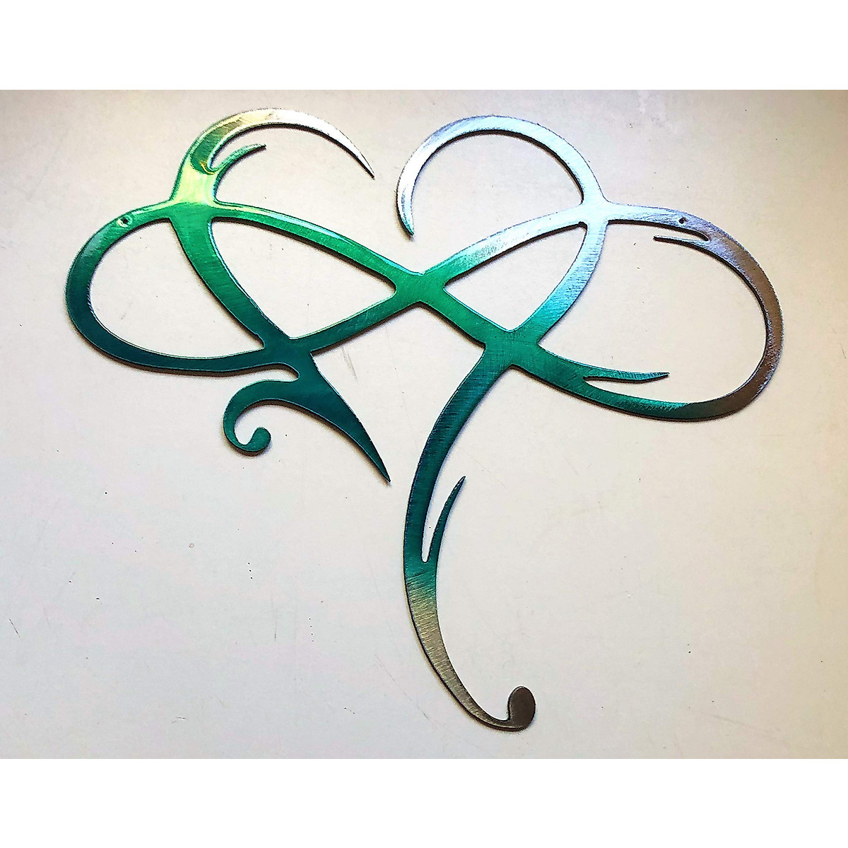 Infinity Heart Metal Wall Art -Always & Forever Infinity