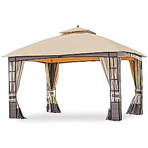 Garden Winds Replacement Canopy Top Cover for Lakewood Gazebo - RipLock 350