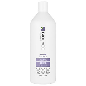 Biolage Hydrasource Salon Shampoo | Hydrates & Moisturizes Dry Hair | Helps Repair Split Ends | Paraben-Free | For Dry Hair | Weightless, Soft Finish | Vegan | Cruelty Free | 33.8 Fl. Oz