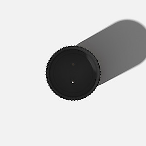 Veradek Demi Series Round Planter w/ Stand for Porch/Patio | Durable Plastic-Concrete & Wooden Stand | Modern Décor for Tall Plants, Flowers