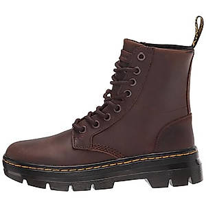 Dr. Martens unisex adult Lace Fashion Boot, Gaucho Crazy Horse, 11 Women 10 Men US