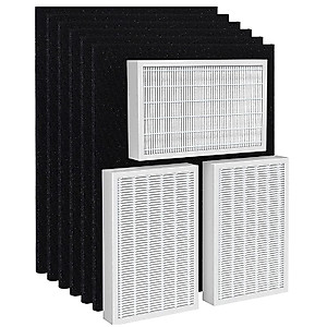 Replacement Filter for Honeywell HPA300 HPA200 HPA100, 3 HEPA Filters & 6 Pre-Filters, Part # HRF-R1 HRF-R2 HRF-R3 HRF-ARVP300 Replacement Filter R, 9 Count (Pack of 1)