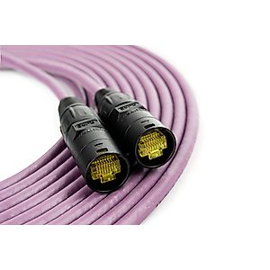 SoundTools SuperCAT professional Grade Shielded CAT5e etherCON Cable, Flexible Polyurethane Jacket, Neutrik Connectors (330 feet on drum, Purple)