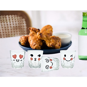 ADDY & PLUSY Korean Lovely Soju Shot Glasses 4pcs