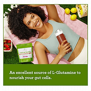 Amy Myers MD Leaky Gut Revive Powder for Gut Repair -L Glutamine, Slippery Elm -Supports Constipation, Diarrhea, Bloating, Heartburn, SIBO -Licorice & Marshmallow Root -Strawberry Lemonade- 7.09 Oz