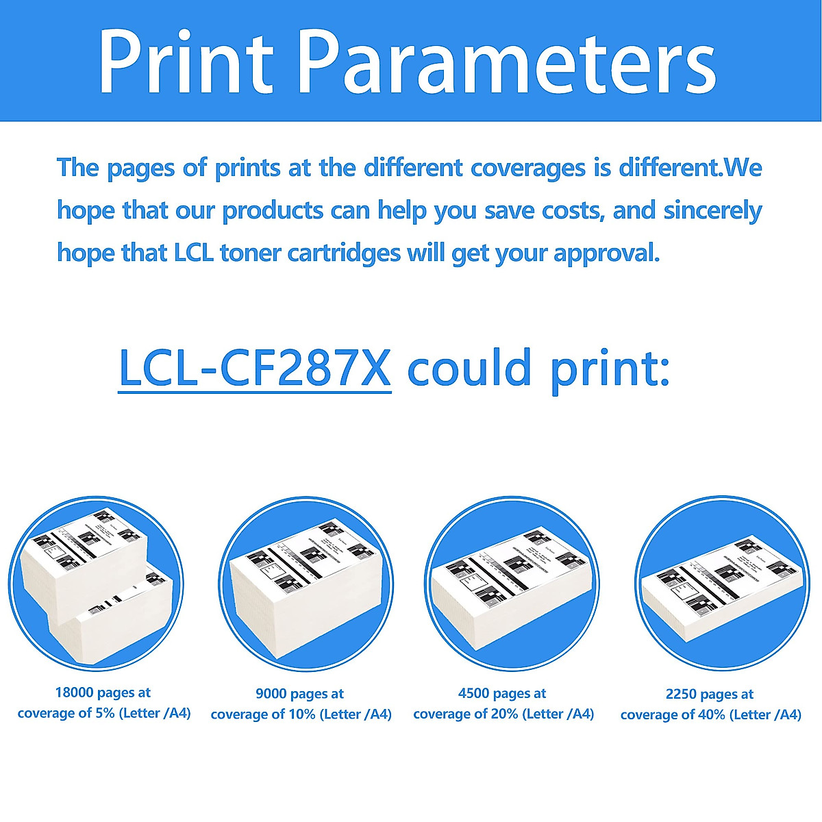 LCL Remanufactured Toner Cartridge Replacement for HP 87A 87X CF287A CF287X 18000 Pages M506dn M506x M506n M506dn MFP M527z M527dn M527f M527c 501N M501n M501dn (1-Pack Black)